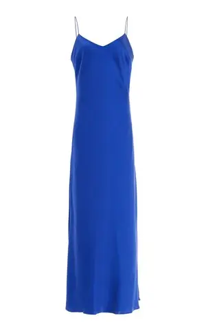 Asceno The Lyon Silk Charmeuse Dress