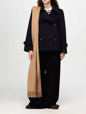 Max Mara Double Breasted Coat - Blue