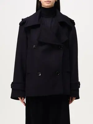 Max Mara Double Breasted Coat - Blue