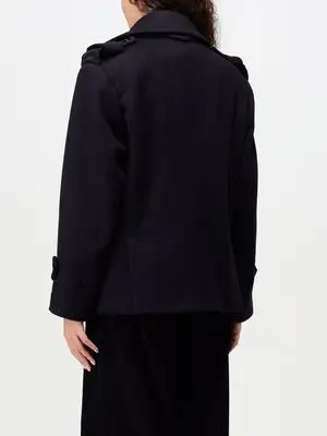 Max Mara Double Breasted Coat - Blue