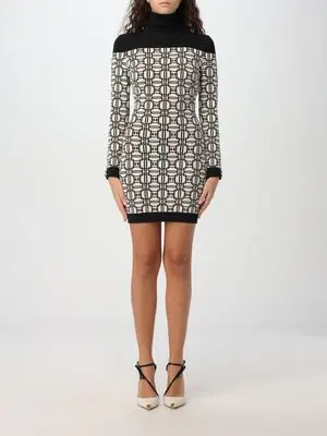 Elisabetta Franchi Geometric Knit Dress