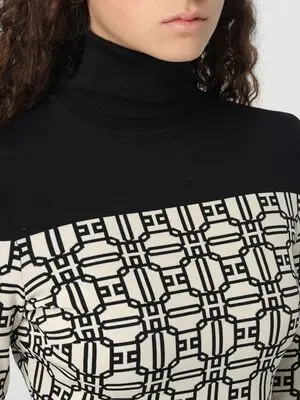 Elisabetta Franchi Geometric Knit Dress