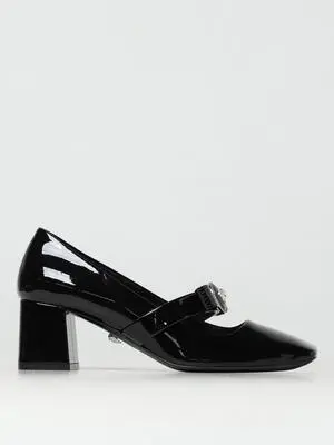 Versace Patent Mary Jane High Heel Shoes - Black