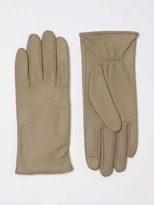 BOSS Leather Gloves - Beige