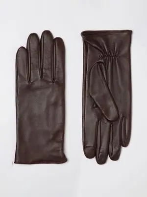 BOSS Leather Gloves Violet