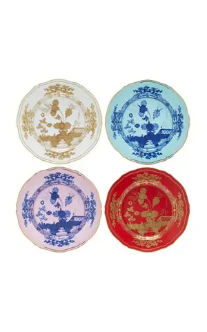 GINORI 1735 Set-of-four Oriente Italiano Dessert Plates