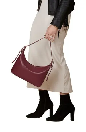 Gigi New York Blake Shoulder Bag - Bordeaux