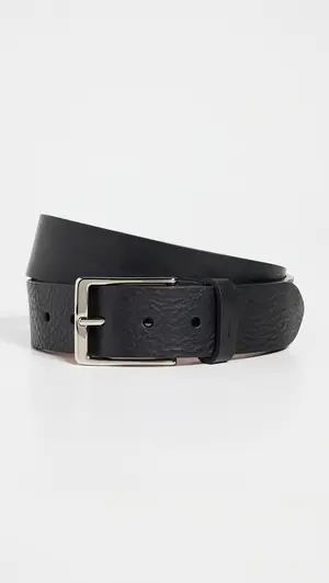 Shinola Lightning Bolt Keeper Leather Belt