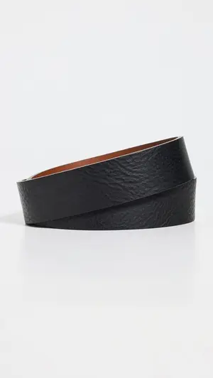 Shinola Lightning Bolt Keeper Leather Belt
