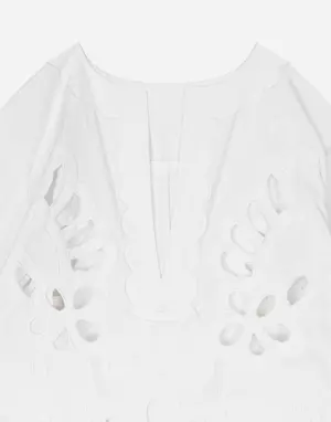 Dolce & Gabbana Long Cotton Caftan With Cut-out Detailing