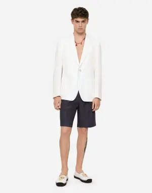 Dolce & Gabbana Regular Fit Linen Shorts