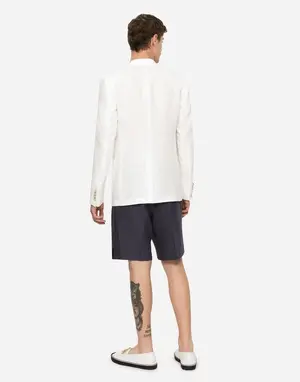 Dolce & Gabbana Regular Fit Linen Shorts