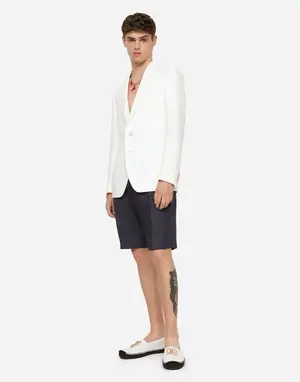 Dolce & Gabbana Regular Fit Linen Shorts