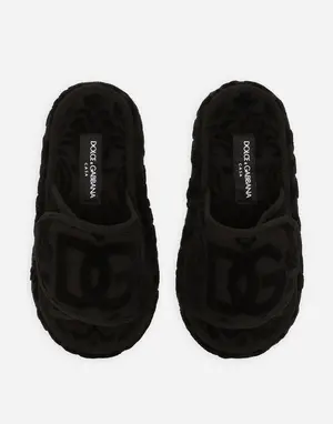 Dolce & Gabbana Terry Cotton Plateau Slides - Multicolor