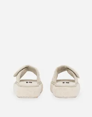 Dolce & Gabbana Terry Cotton Platform Slides - Multicolor