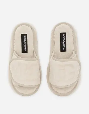 Dolce & Gabbana Terry Cotton Platform Slides - Multicolor