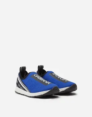 Dolce & Gabbana Sorrento Slip-on Sneakers With Logo Tape - Blue