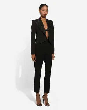 Dolce & Gabbana High-waisted Stretch Wool Pants
