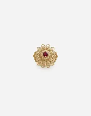 Dolce & Gabbana 18-karat Yellow Ring With Rhodolite Garnet - Gold