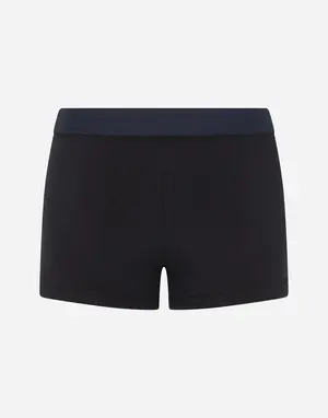 Dolce & Gabbana Two-way-stretch Cotton Jersey Boxers - Blue