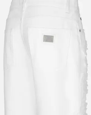 Dolce & Gabbana Boyfriend Jeans With Embroidery - Multicolor