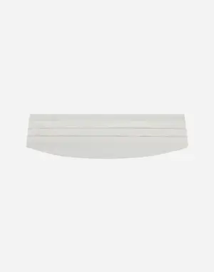 Dolce & Gabbana Silk Satin Cummerbund - White