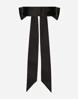 Dolce & Gabbana Silk Satin Tie Belt