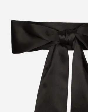 Dolce & Gabbana Silk Satin Tie Belt