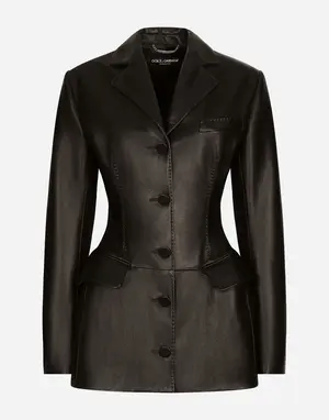Dolce & Gabbana Calfskin Turlington Jacket - Black