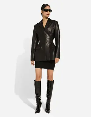 Dolce & Gabbana Calfskin Turlington Jacket - Black