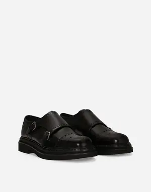 Dolce & Gabbana Brushed Calfskin Monk Strap Shoes