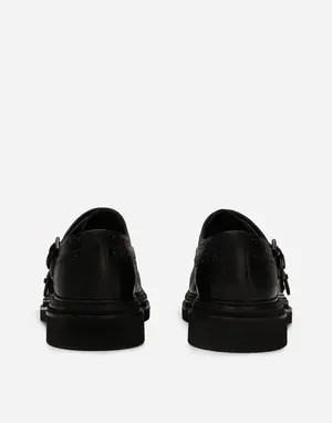 Dolce & Gabbana Brushed Calfskin Monk Strap Shoes