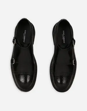 Dolce & Gabbana Brushed Calfskin Monk Strap Shoes