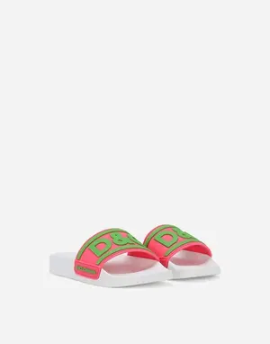 Dolce & Gabbana Rubber Sliders - Pink