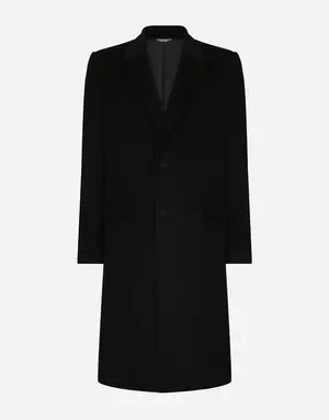 Dolce & Gabbana Single-breasted Cashmere Coat - Blue