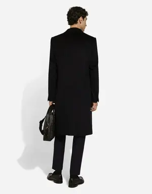 Dolce & Gabbana Single-breasted Cashmere Coat - Blue
