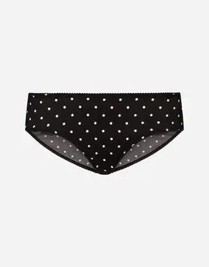 Dolce & Gabbana Polka-dot Silk Panties