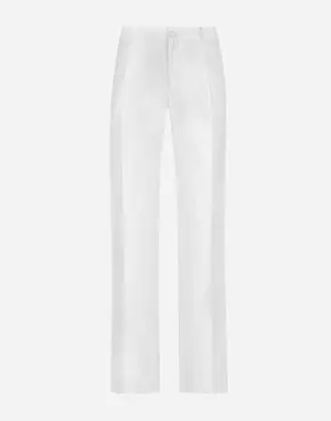 Dolce & Gabbana Tailored Straight-leg Pants - White