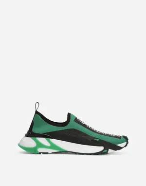 Dolce & Gabbana Sorrento Sneakers In Stretch Mesh With Logo