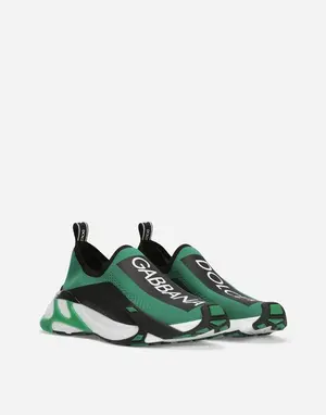Dolce & Gabbana Sorrento Sneakers In Stretch Mesh With Logo