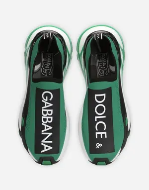 Dolce & Gabbana Sorrento Sneakers In Stretch Mesh With Logo