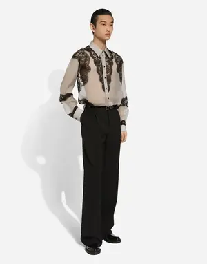 Dolce & Gabbana Silk Shirt With Embroidery - Multicolor