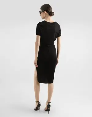 Dolce & Gabbana Asymmetrical Jersey Skirt - Black