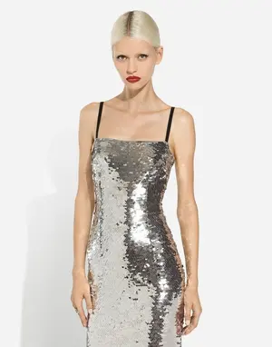 Dolce & Gabbana Long Sequined Dress