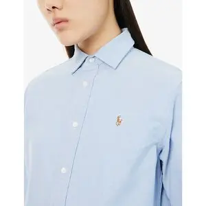 Polo Ralph Lauren Oxford Slim-fit Basket-weave Cotton Shirt - Bsr Blue