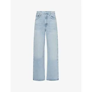 AGOLDE Low Curve Mid-rise Straight-leg Denim Jeans - Force (vint Marbled Ind)