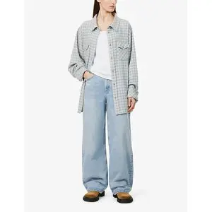 AGOLDE Low Curve Mid-rise Straight-leg Denim Jeans - Force (vint Marbled Ind)