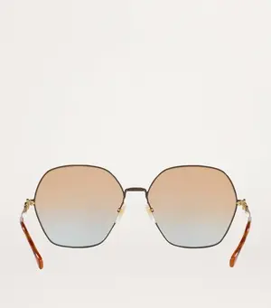 Gucci Metal Octagon Sunglasses