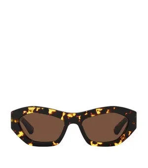 Bottega Veneta Acetate Sunglasses - Brown