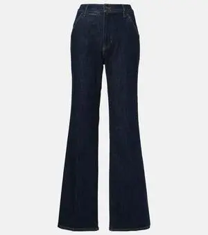 Veronica Beard Crosbie High-rise Wide-leg Jeans